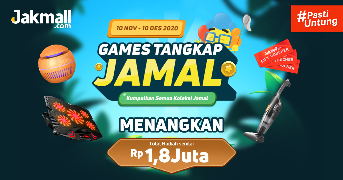 Ikuti Games #TangkapJAMAL - Total Hadiah Rp1,8 Juta! | Jakmall.com